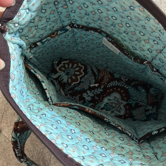 Vera Bradley | Bags | Vera Bradley Tote Bag Java Blue Retired Pattern ...